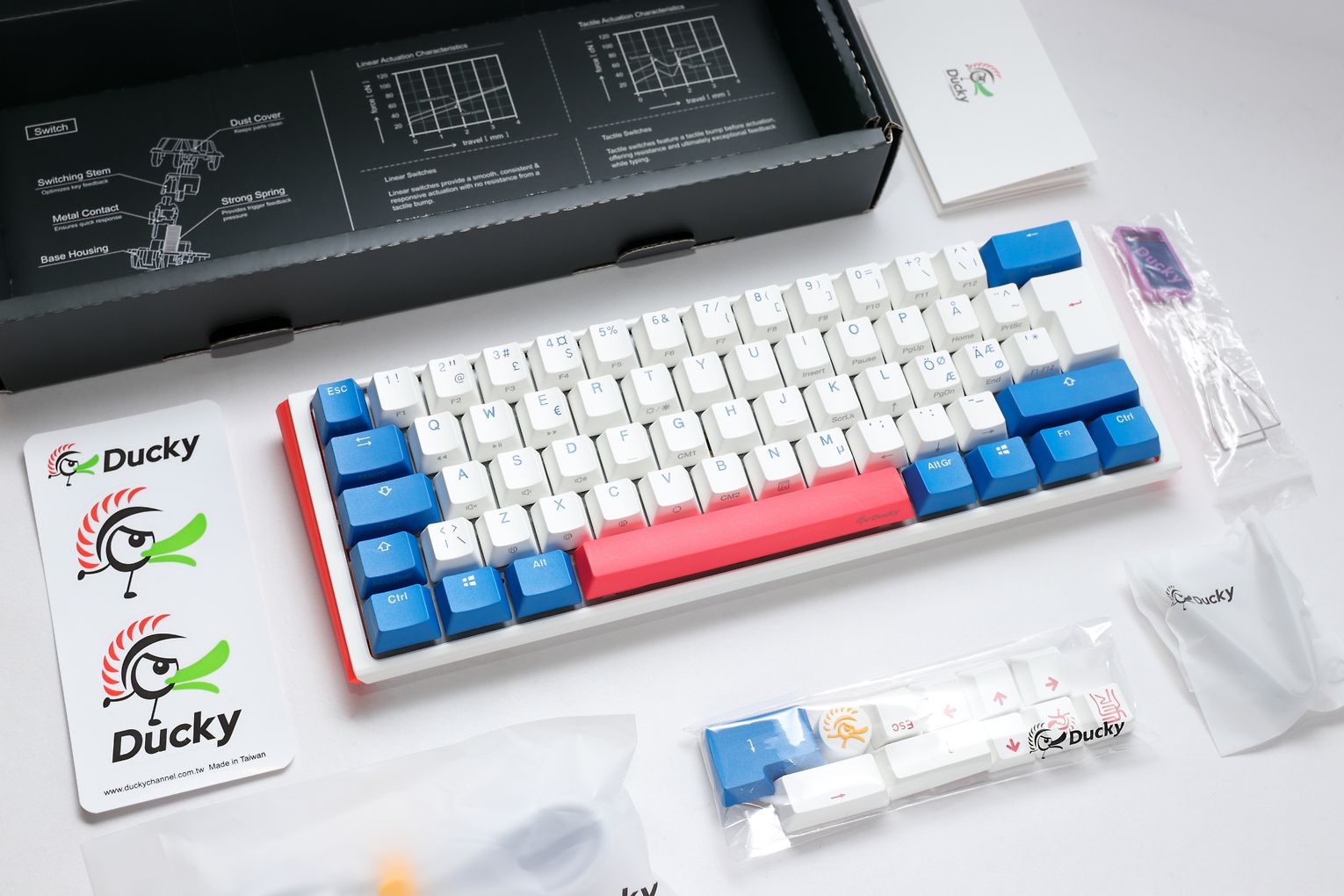 Ducky One 3 Mini 60% Bon Voyage -mekaaninen näppäimistö Cherry MX ...