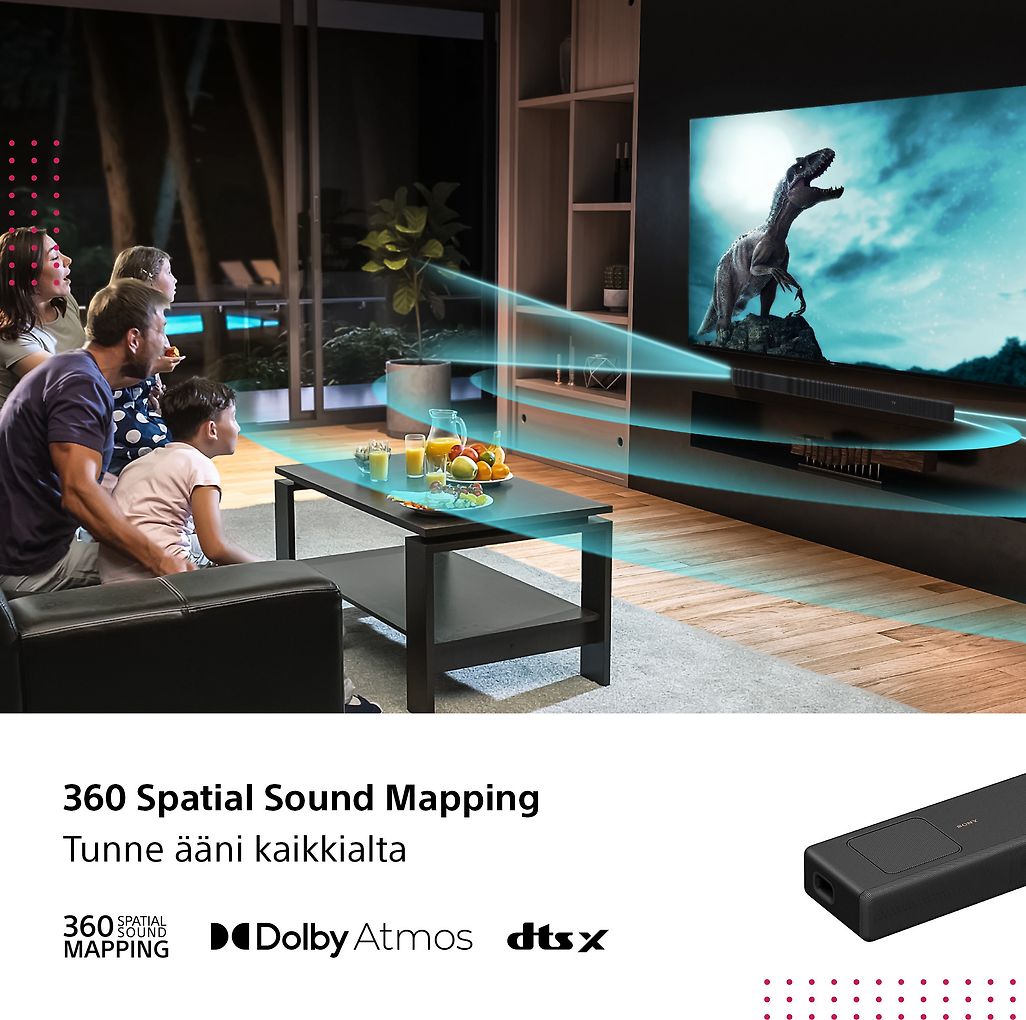 Sony HT-A5000 5.1.2 Dolby Atmos Soundbar -äänijärjestelmä ...