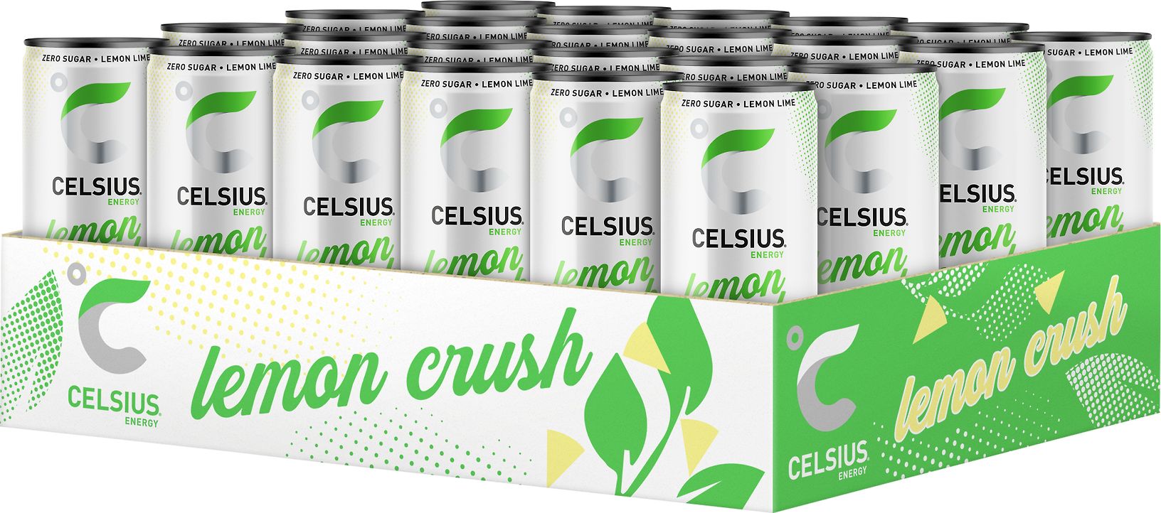 Celsius Lemon Crush -energiajuoma, 355 ml, 24-pack – Verkkokauppa.com