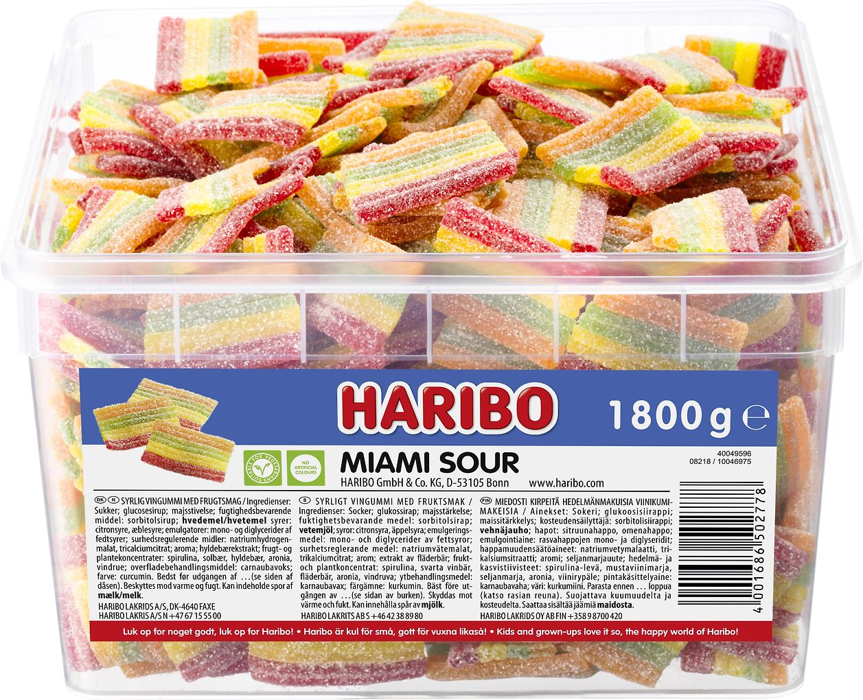 HARIBO Miami Sour -irtomakeinen, 1,8 kg – Verkkokauppa.com