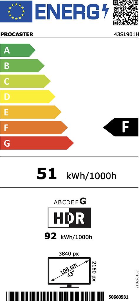 ProCaster 43SL901H 43" 4K Android LED TV – Verkkokauppa.com
