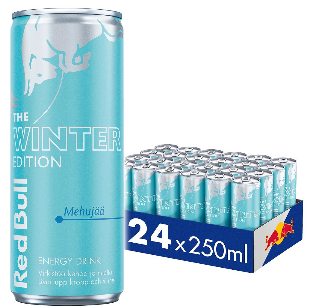 Red Bull Winter Edition Mehujää -energiajuoma, 250 ml, 24-pack – Verkkokauppa.com