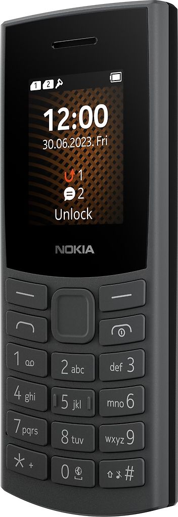 Nokia 105 4G (2023) Dual-SIM -peruspuhelin, musta – Verkkokauppa.com