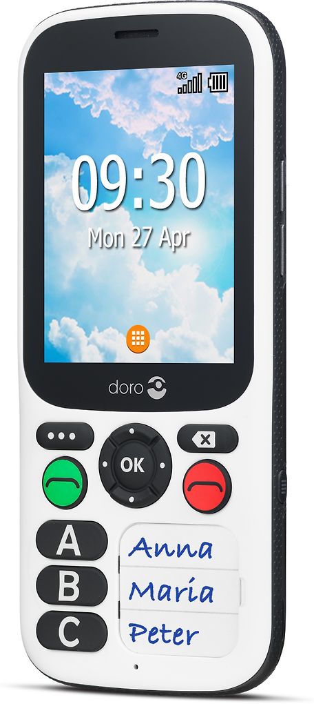 Doro 780X IUP -peruspuhelin Dual-SIM, musta – Verkkokauppa.com