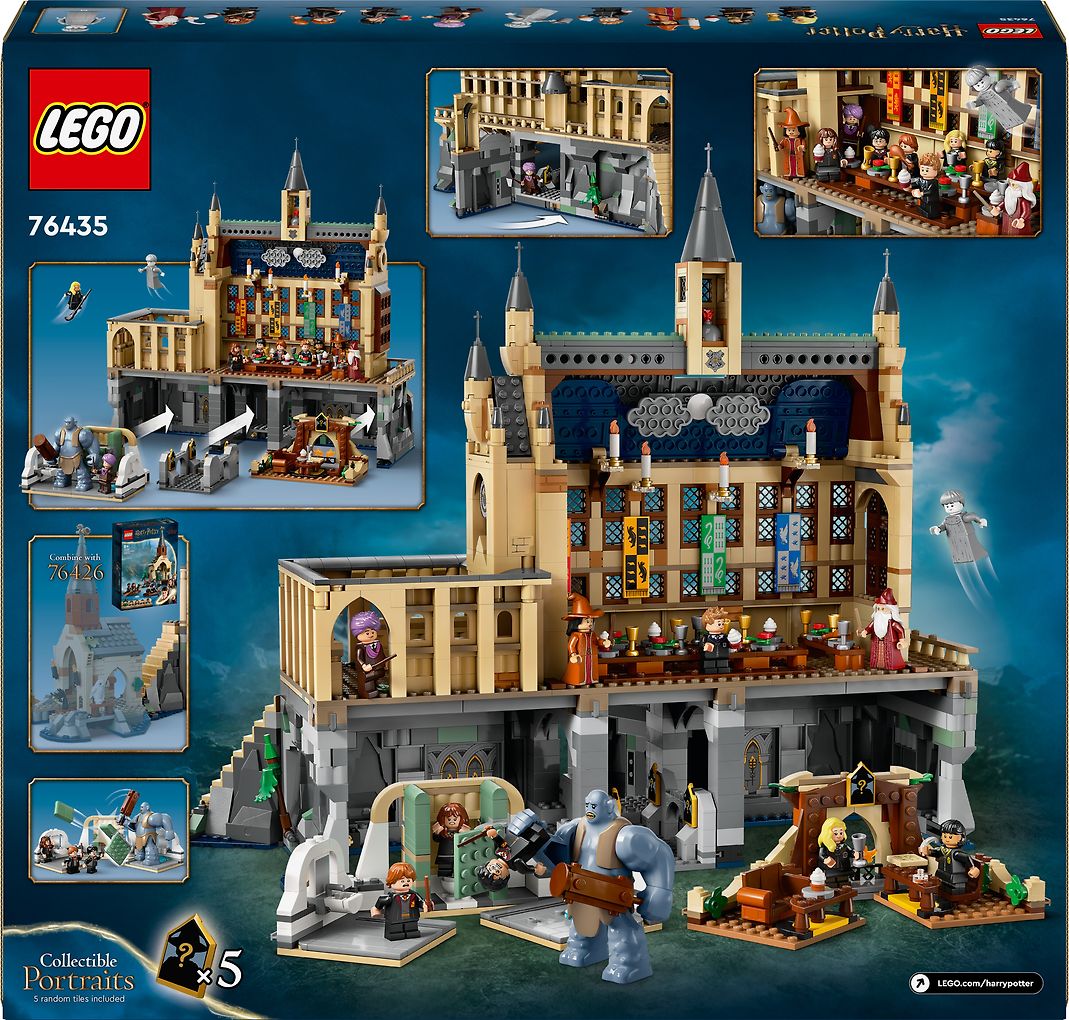 LEGO Harry Potter 76435 - Tylypahkan linna: Suuri sali – Verkkokauppa.com
