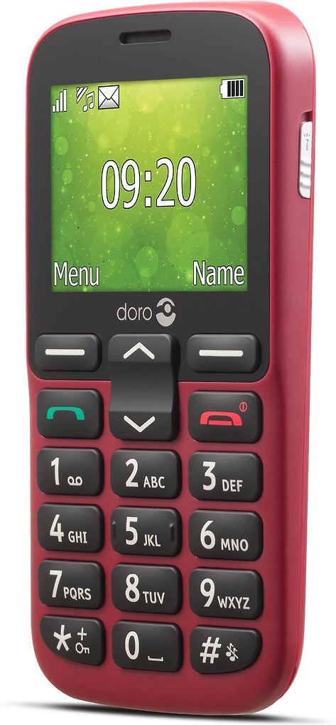 Doro 1382 -peruspuhelin Dual-SIM, punainen – Verkkokauppa.com
