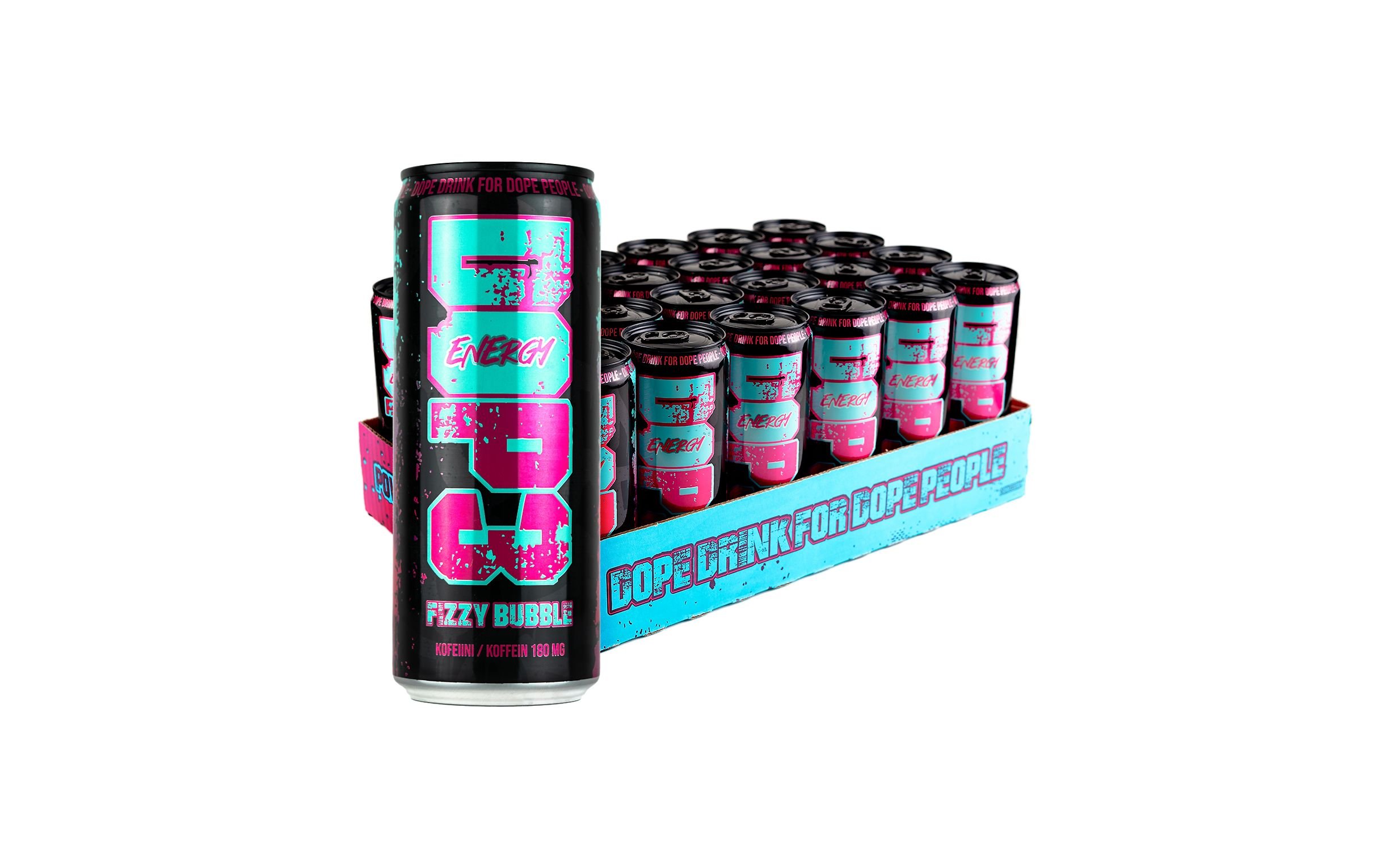 PTVLABS DOP3 Energy Fizzy Bubble energiajuoma, 330 ml, 24-pack ...