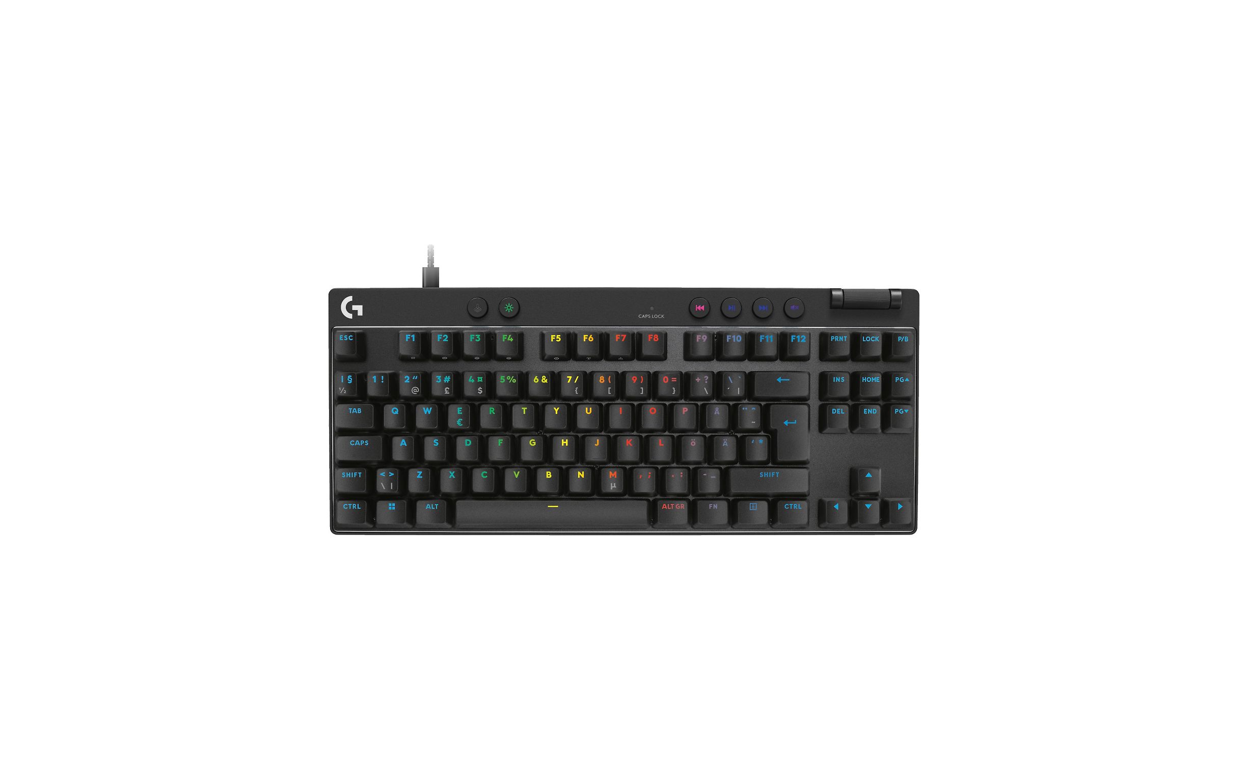Logitech G Pro X TKL RAPID -langallinen pelinäppäimistö, musta ...
