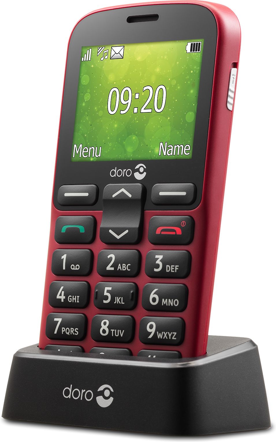 Doro 1382 -peruspuhelin Dual-SIM, punainen – Verkkokauppa.com