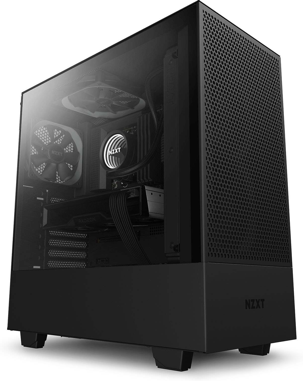 NZXT H511 Flow Compact Mid Tower ATX-kotelo ikkunalla, musta ...