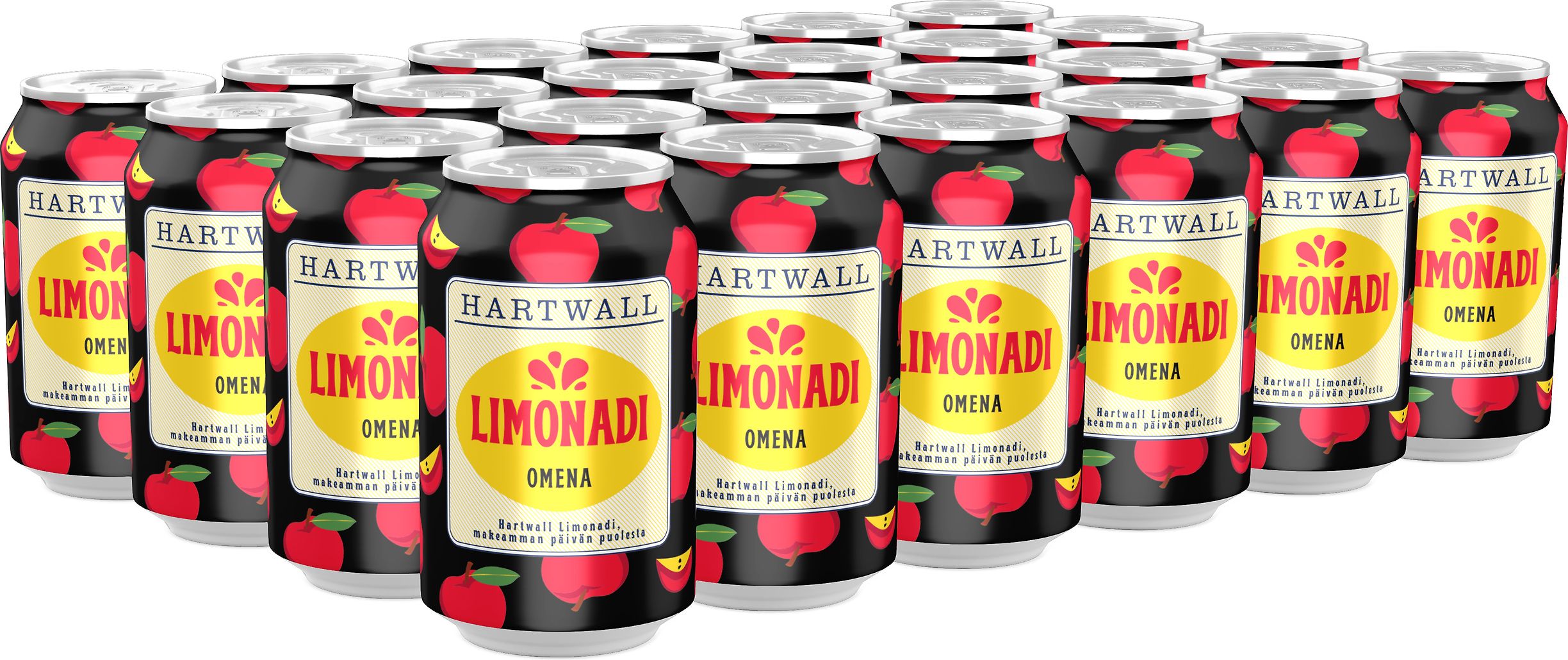 Hartwall Limonadi Omena -virvoitusjuoma, 330 ml, 24-pack – Verkkokauppa.com