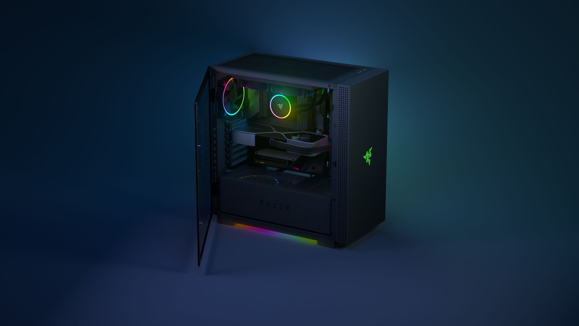Razer Hanbo Chroma RGB 360 mm AIO -nestejäähdytysjärjestelmä ...