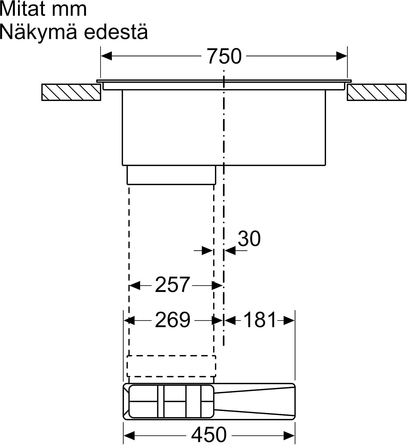 Siemens ED851FQ15E iQ500 induktiotaso liesituulettimella, 80 cm ...