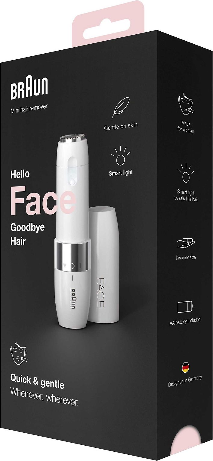 Braun FS1000 Face Mini -ihokarvanpoistaja, valkoinen – Verkkokauppa.com