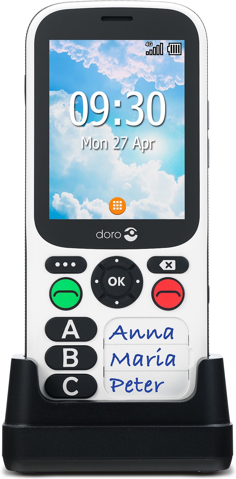 Doro 780X IUP -peruspuhelin Dual-SIM, musta – Verkkokauppa.com