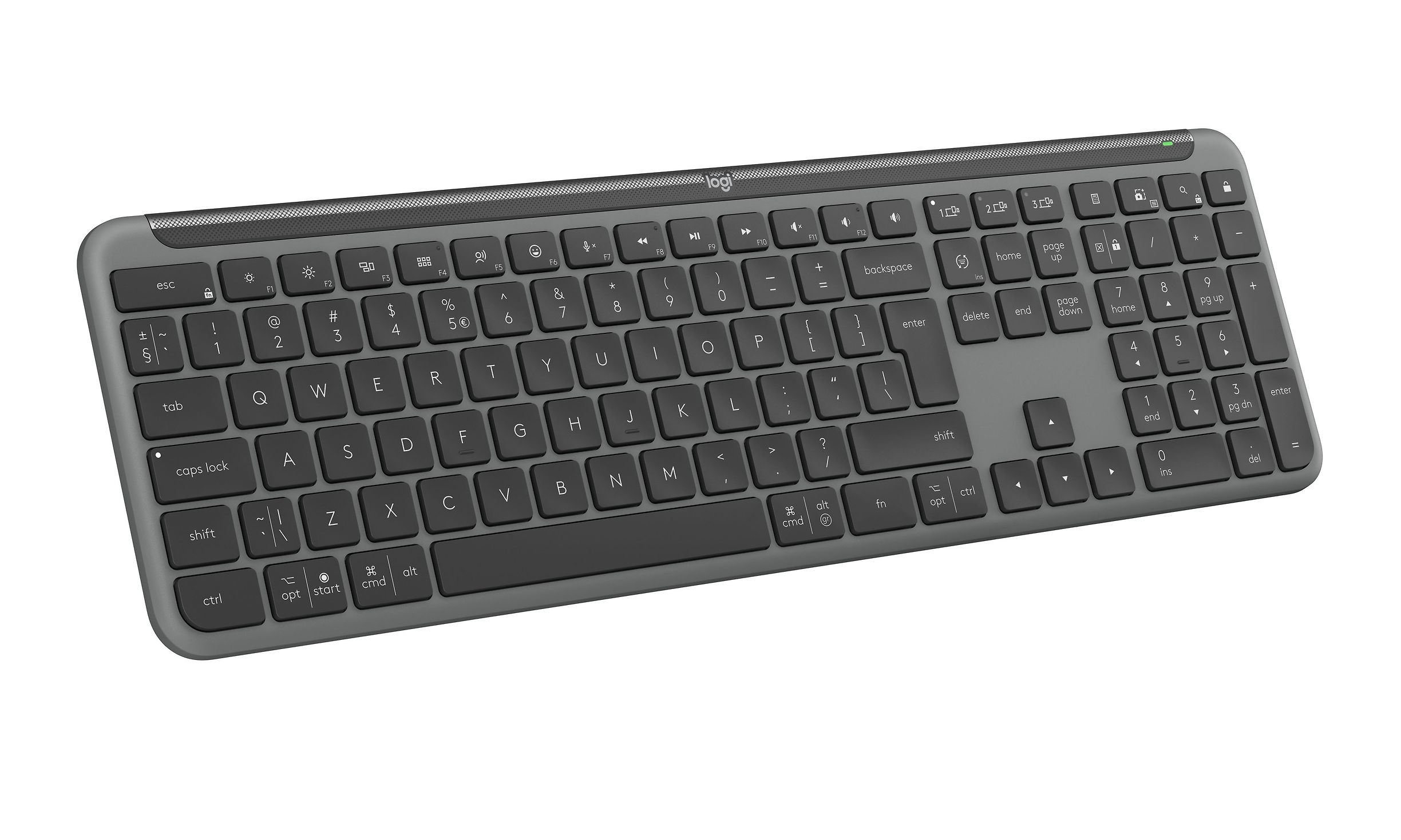 Logitech K950 Signature Slim -näppäimistö, harmaa – Verkkokauppa.com