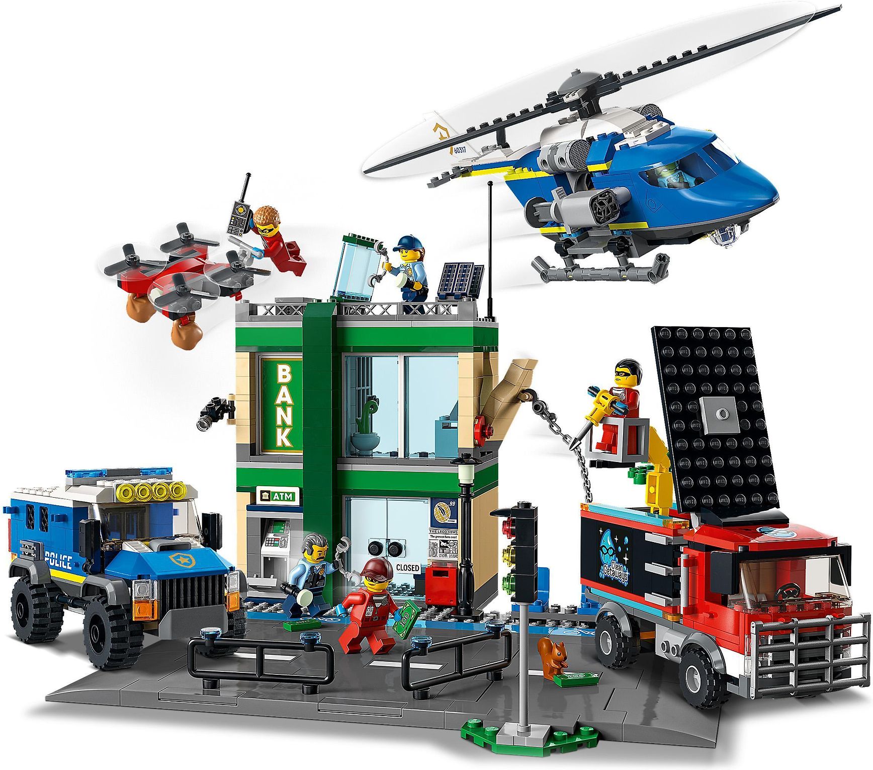 LEGO City Police 60317 - Poliisi ja pankkirosvojen takaa-ajo ...