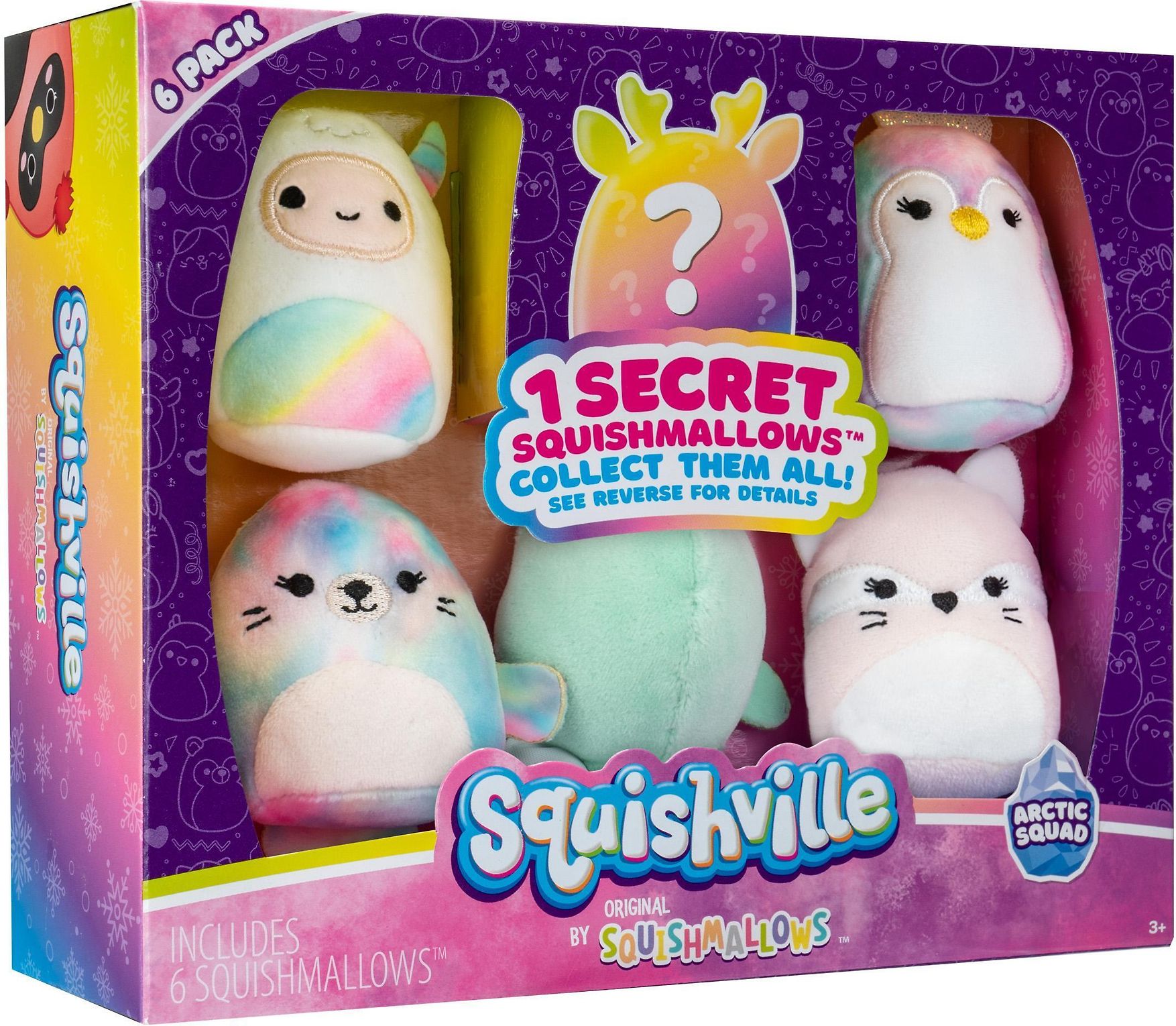 Squishmallows Squishville Fall 22 -hahmopakkaus, 6 hahmoa ...