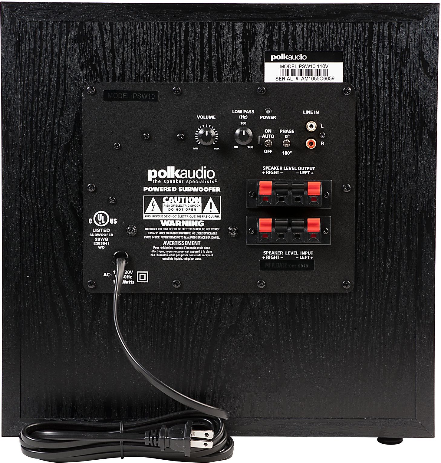 Polk Audio PSW10 -subwoofer, musta – Verkkokauppa.com