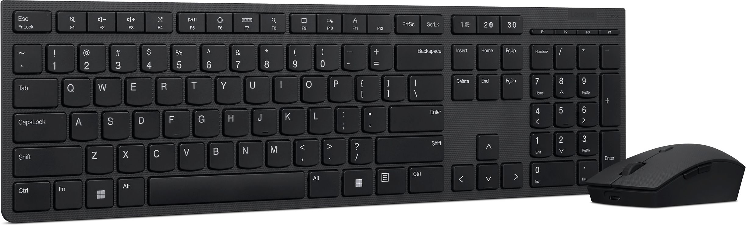 Lenovo Professional Wireless Rechargeable Combo Keyboard and Mouse ...