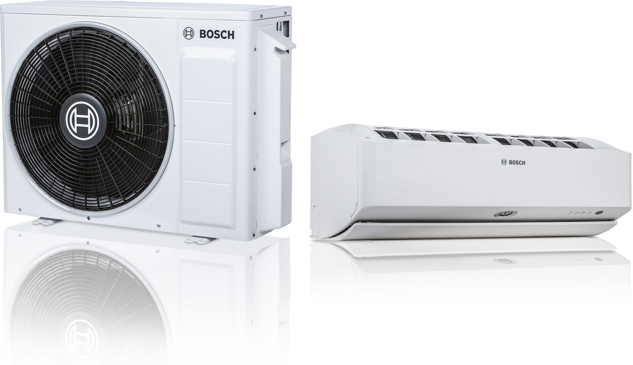 Bosch Climate 9100i 8,5 kW -ilmalämpöpumppu asennettuna, valkoinen ...