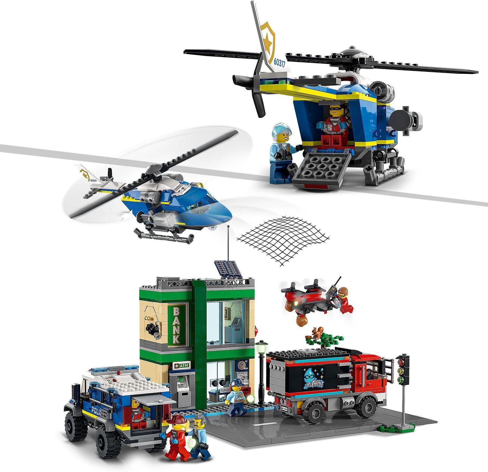 LEGO City Police 60317 - Poliisi ja pankkirosvojen takaa-ajo ...