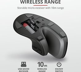 Trust Verro Wireless Ergo Mouse -langaton pystyhiiri – Verkkokauppa.com