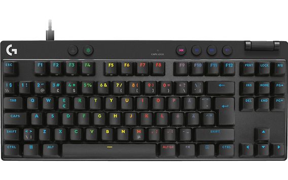 Logitech G Pro X TKL RAPID -langallinen pelinäppäimistö, musta ...