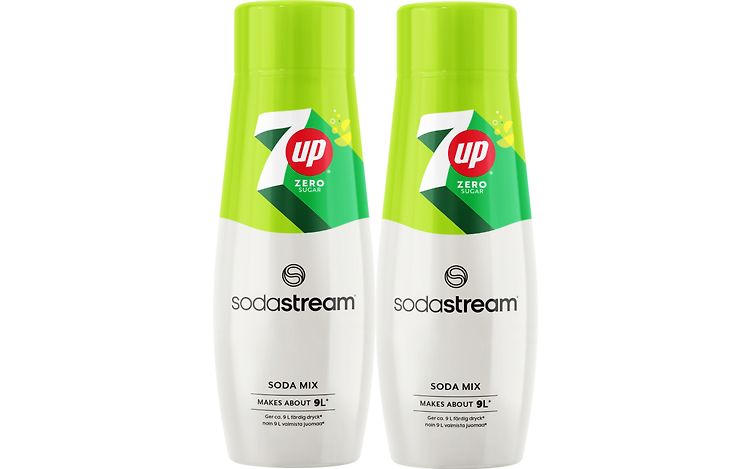 Sodastream 7 Up Zero Sugar 440 ml Beverage Concentrate, 2-Pack ...