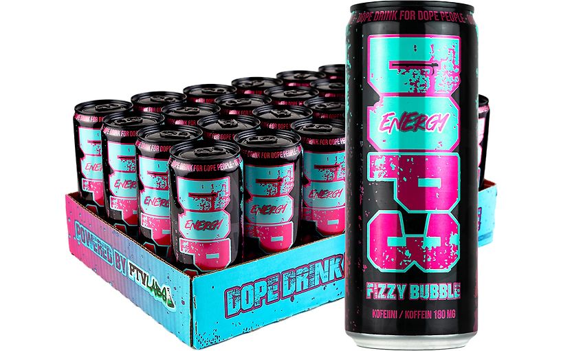 PTVLABS DOP3 Energy Fizzy Bubble energiajuoma, 330 ml, 24-pack ...