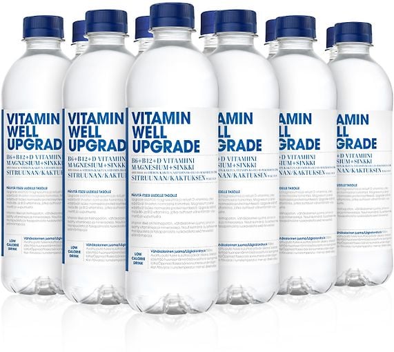 Vitamin Well UPGRADE Sitruuna-kaktus -vitamiinivesi, 500 ml, 12-PACK ...