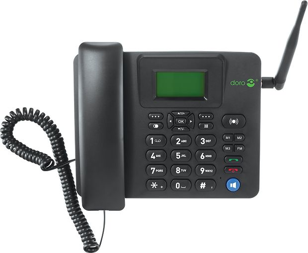 Doro 4100H 4G -pöytäpuhelin, musta – Verkkokauppa.com
