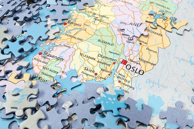 Tactic Maps of the World, Norway -palapeli, 1000 palaa – Verkkokauppa.com